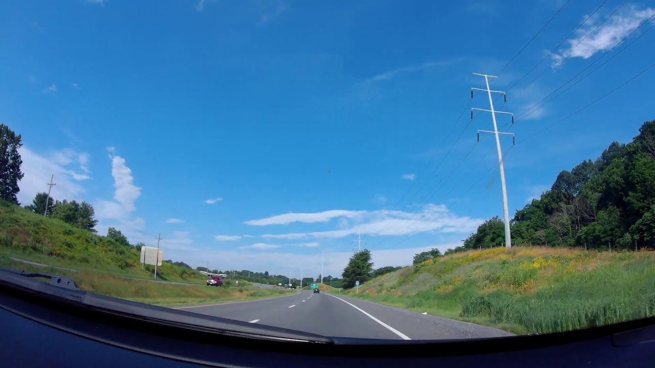 VA Route 37 south from U.S. 11 to U.S. 50 Powerlines expressway - YouTube