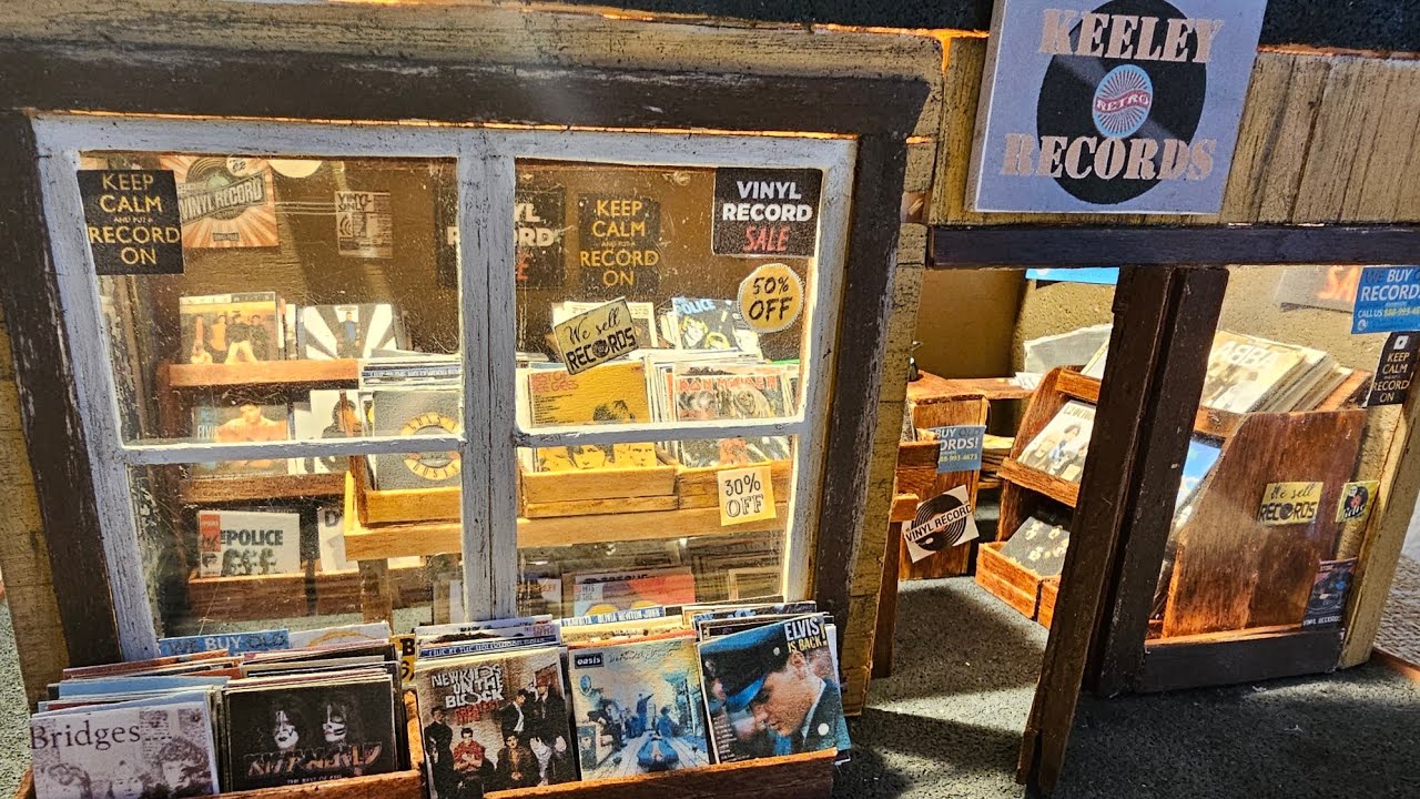 Keeley record store miniature😍70's, 80's, 90's vinyl. Almost drove me ...