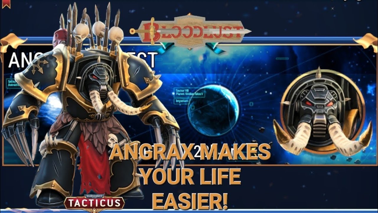 Warhammer 40k: Tacticus - Angrax makes winning EASY! - YouTube
