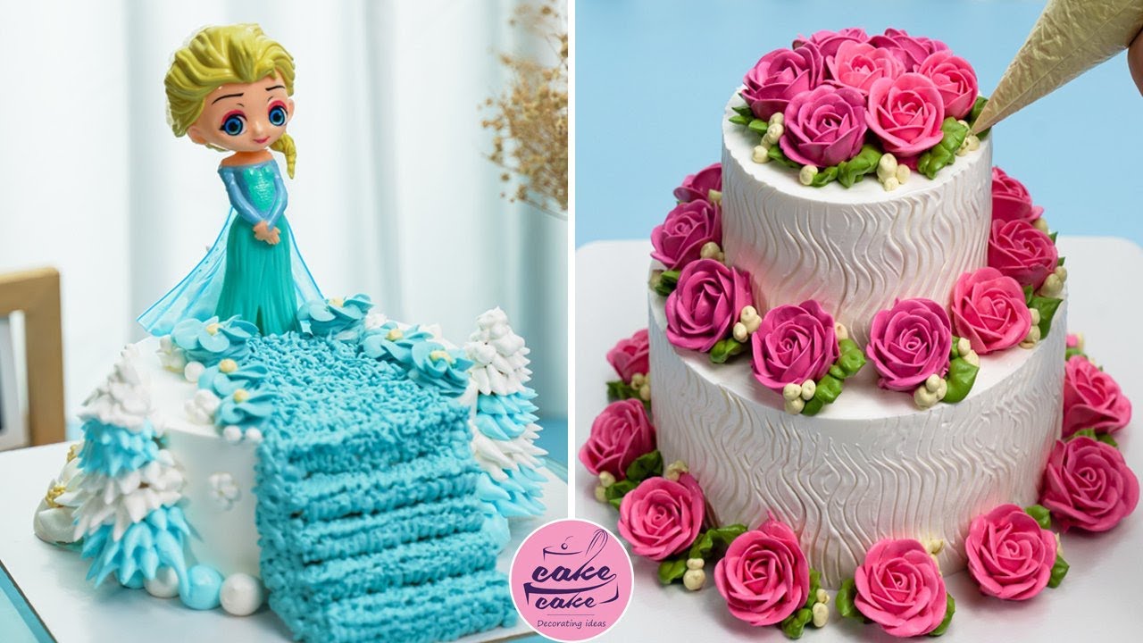 Elsa Princess Cake Decorating Tutorials For Birthday Girl | Beautiful ...