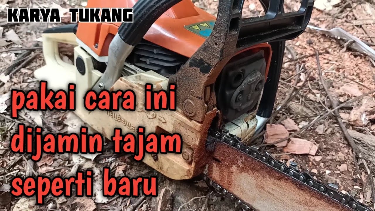 Rahasia Mengasah Rantai Senso Super Tajam - YouTube