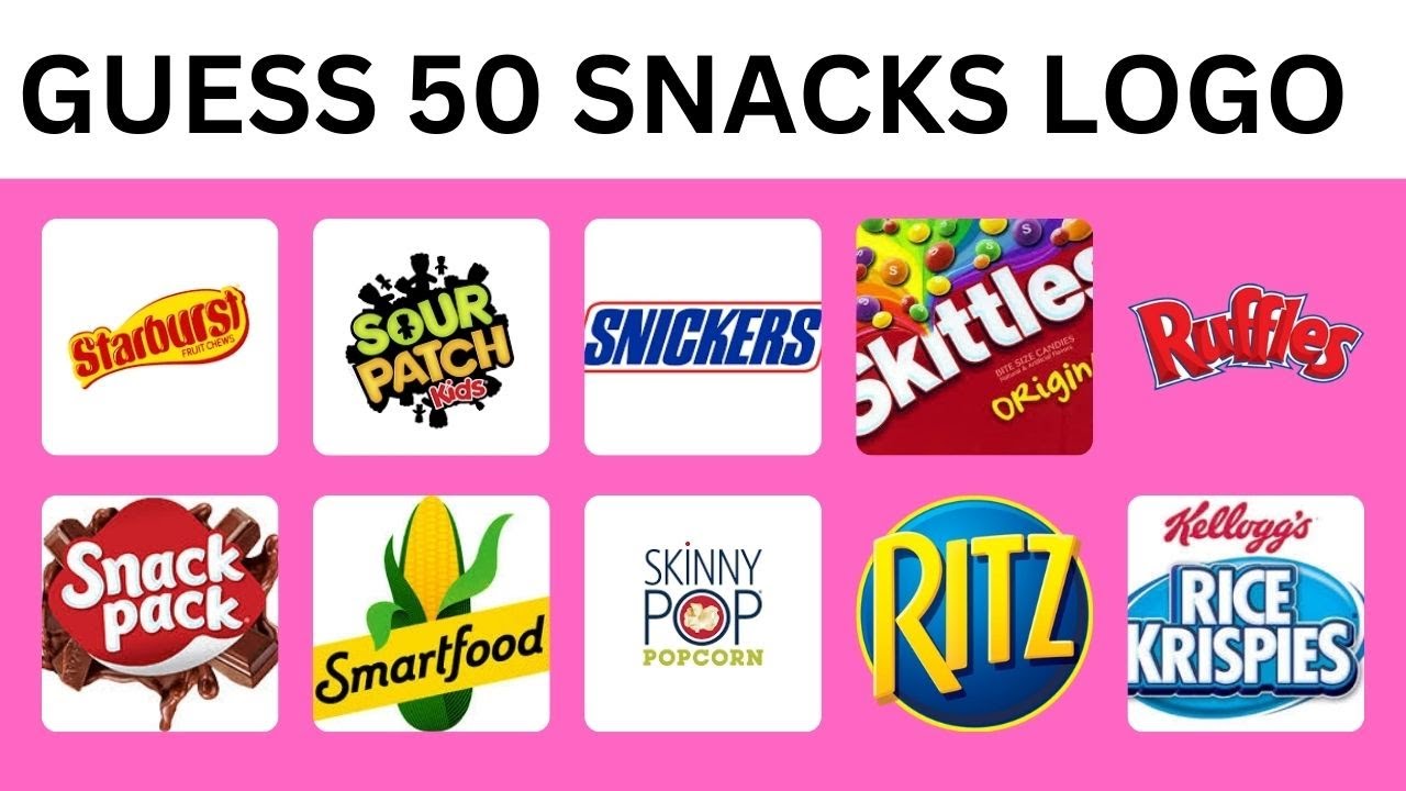 Guess the Snack Logo Challenge: 50 Famous Food Logos to Test Your ...