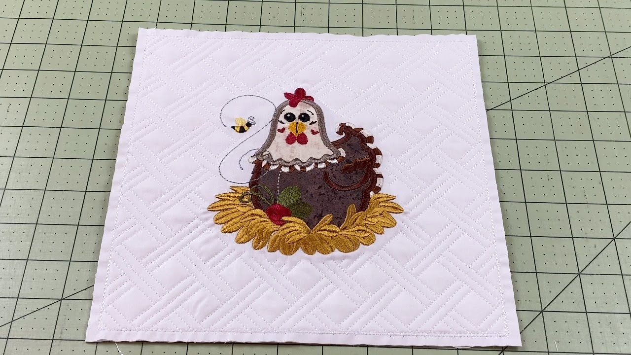 Applying a Decorative Fill Around an Applique Design with the Solaris ...