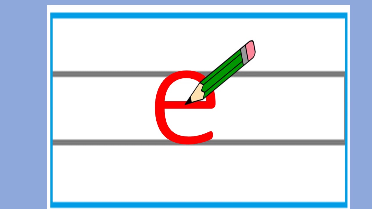 E ,ESCRITURA EN SUS CUATRO FORMAS - YouTube