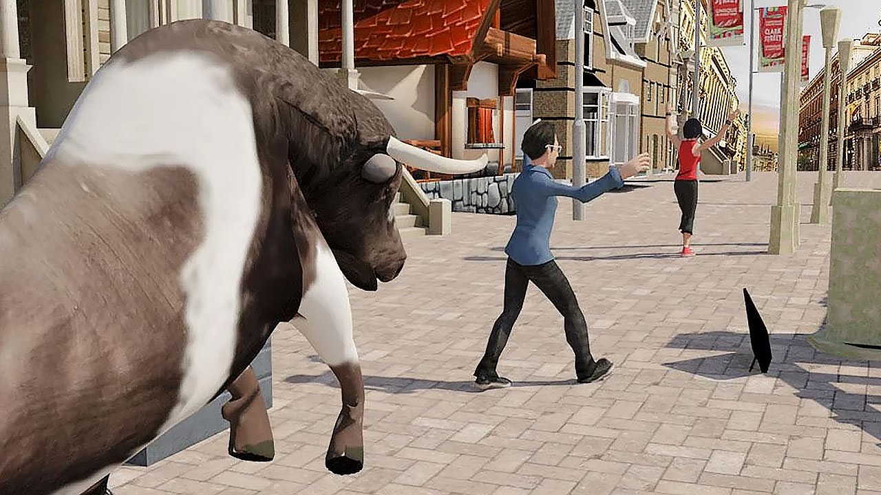 Wild Bull Simulator - 3D Run - Gameplay Android - YouTube