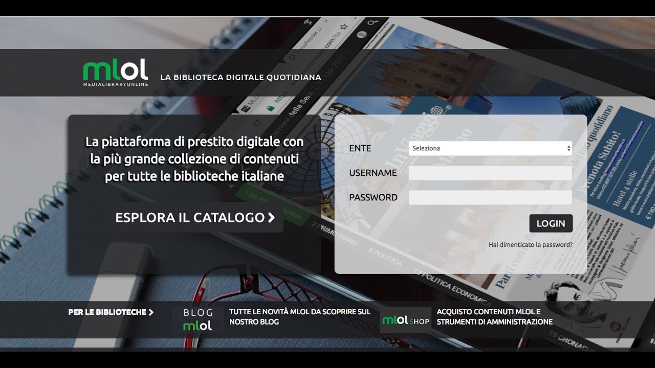 La piattaforma MLOL. Nuovi servizi e funzionalità - YouTube
