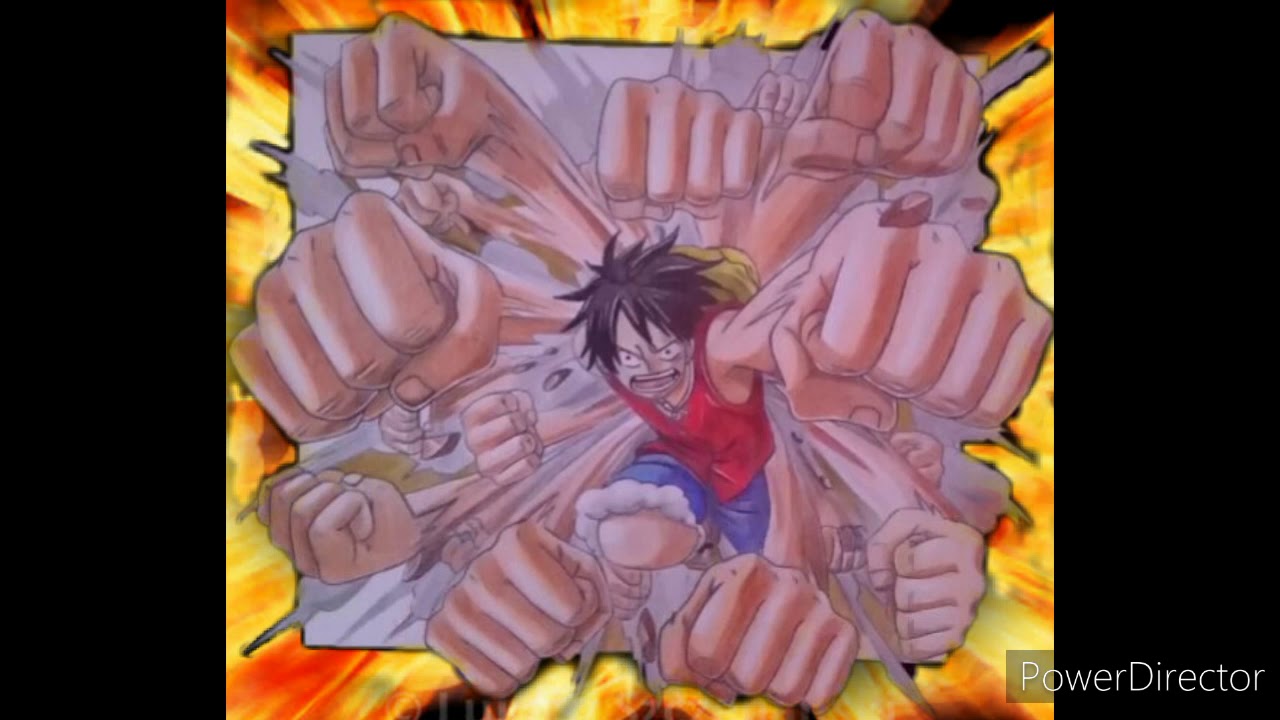 One Piece / Monkey D Luffy / Gomu Gumo No Gatling Gun - YouTube