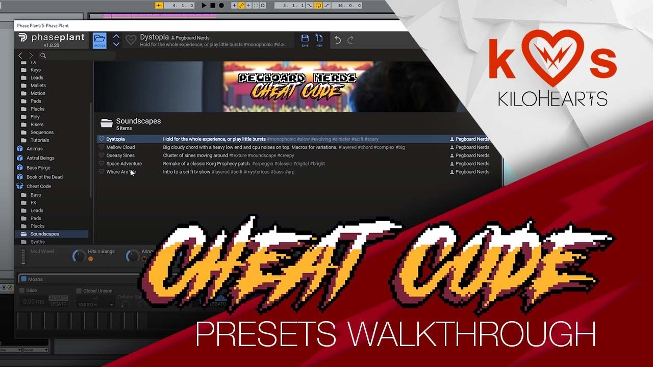 Presets Walkthrough – Cheat Code by Pegboard Nerds - YouTube