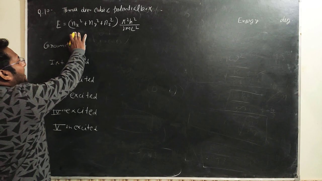 3D POTENTIAL BOX or CUBIC POTENTIAL BOX DEGENERACY - YouTube