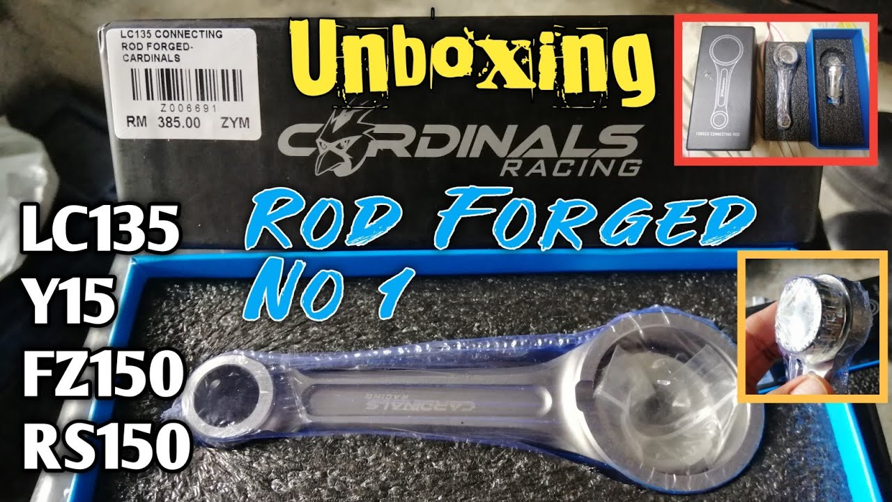 LC135 Unboxing connecting rod forged CARDINALS - YouTube