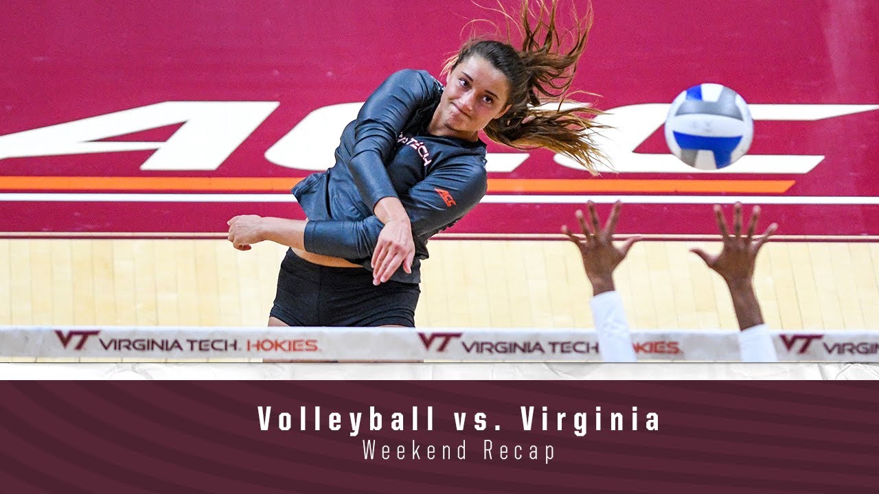 Virginia Tech Volleyball - Weekend Recap vs Virginia - YouTube