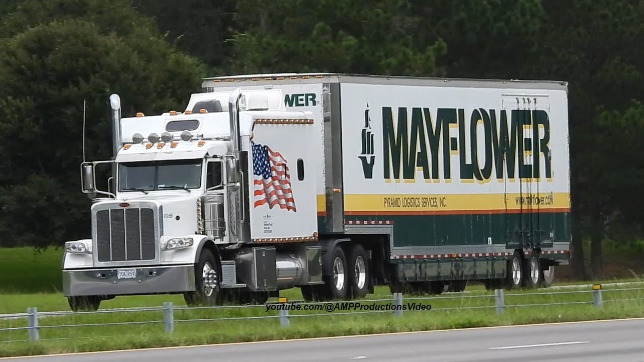 Peterbilt Mayflower truck Spotting 9-13-24 - YouTube