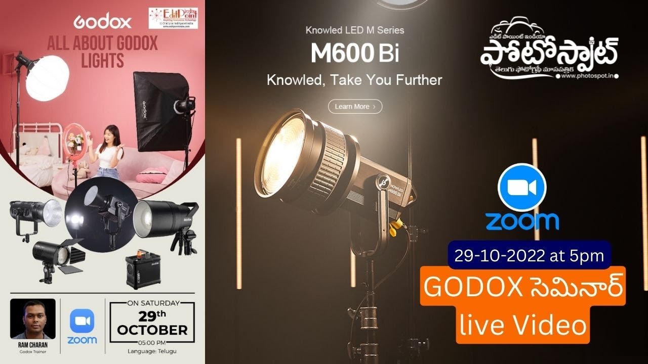 Godox Online Training 29th Live Video || EditPoint India PhotoSpot || - YouTube