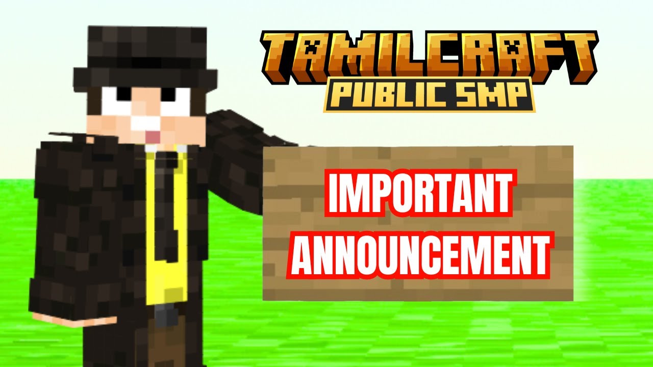 Next NEW plans of Tamilcraft Public SMP | Minecraft Tamil - YouTube