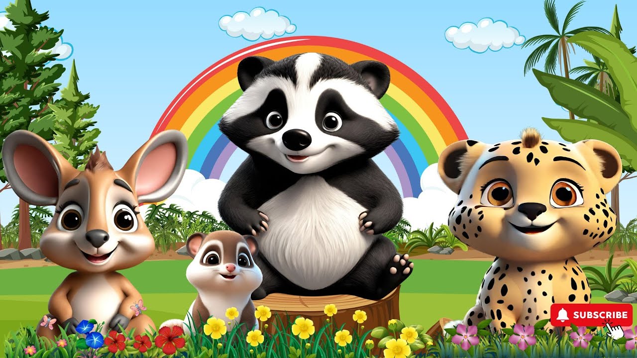 Sounds Of Adorable Animals: Badger, Wallaby, Leopard, Stoat - Animal ...