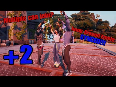 What the JUMP AROUND EMOTE LOOKS SYNCED!!! (Multiple can join?) - YouTube