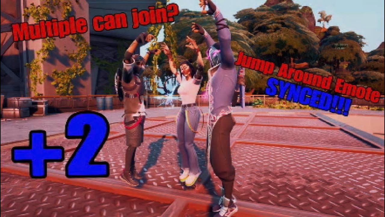 What the JUMP AROUND EMOTE LOOKS SYNCED!!! (Multiple can join?) - YouTube
