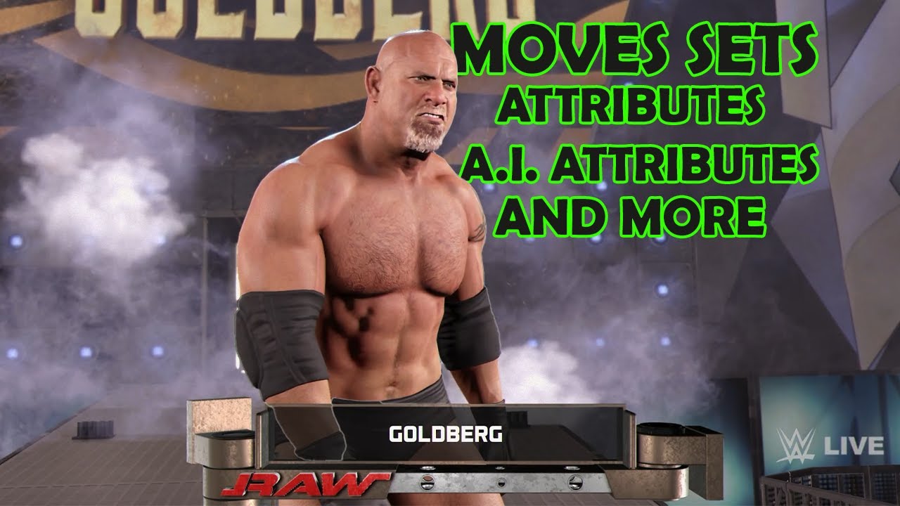 Goldbergs Move Set, Attributes, and A.I. Attributes | WWE2K25 - YouTube