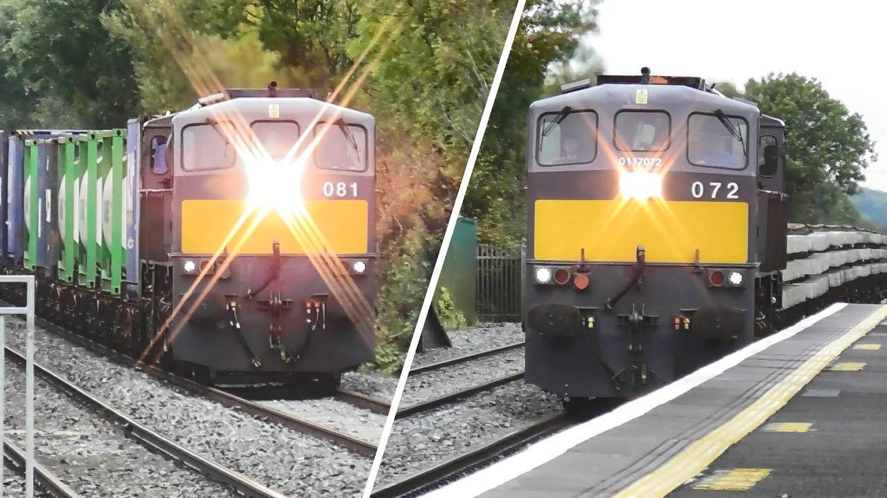 Two IE 071 Class Locomotives Meet at Monasterevin Station in County ...