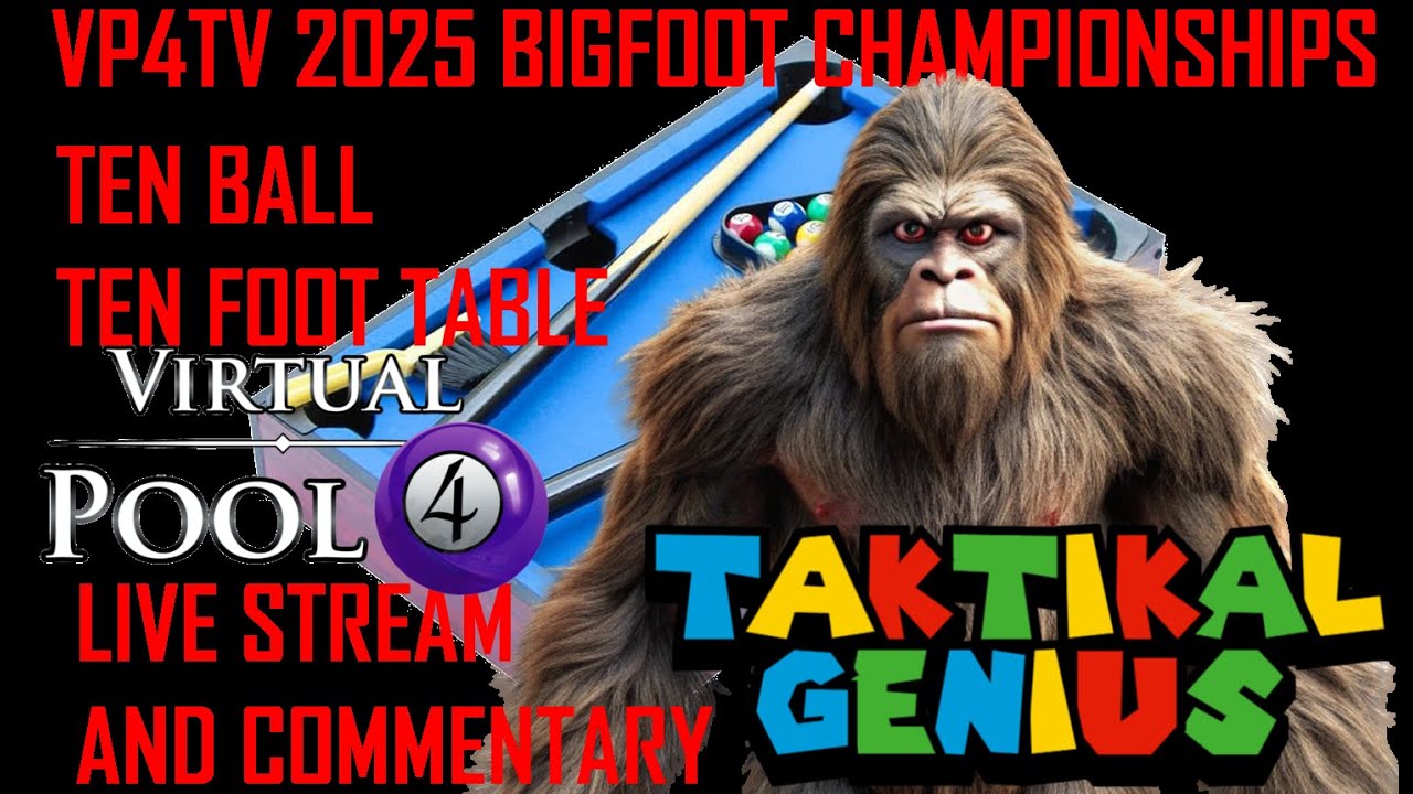 VP4TV 2025 10-Ball Bigfoot World Championship OnePocketSlim vs ...