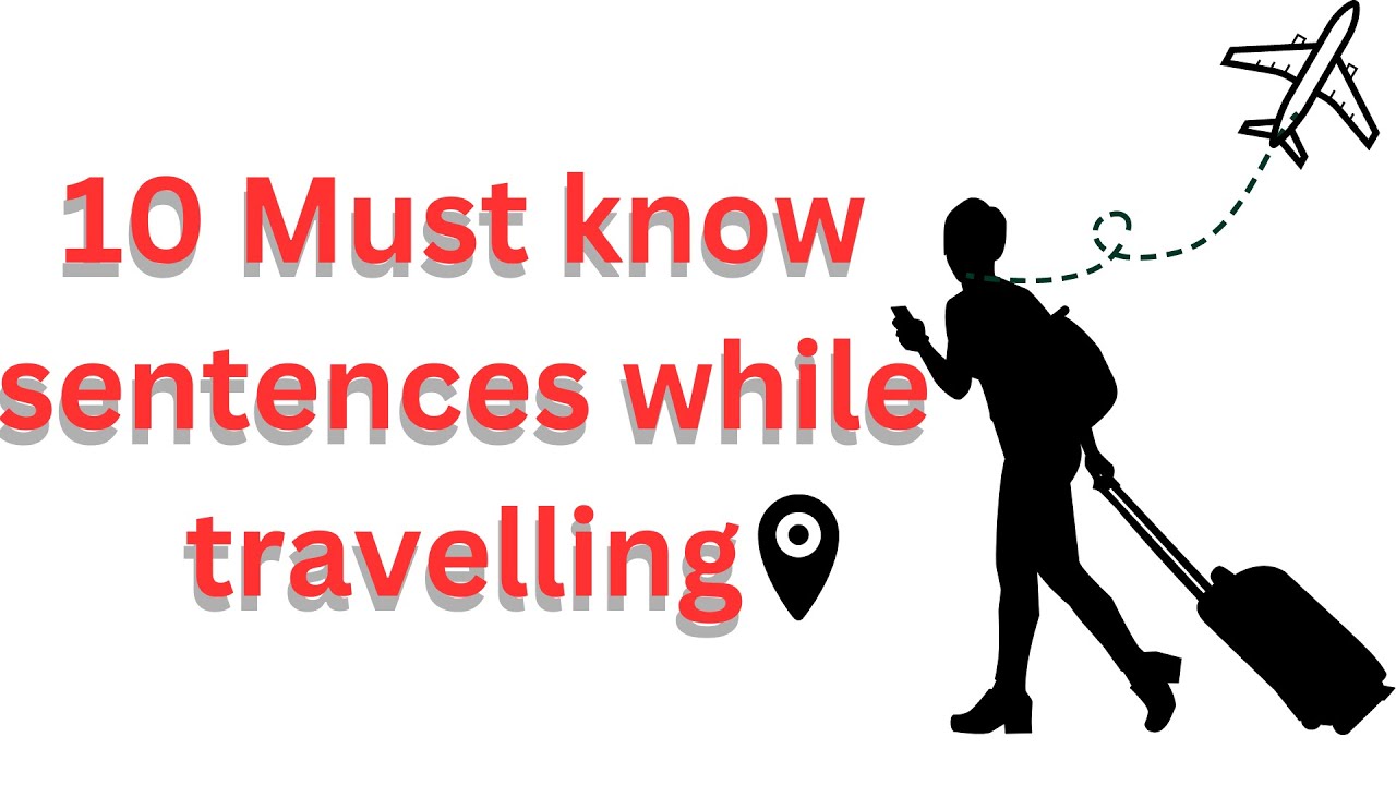Travelling English sentences| Travel phrases| English speaking practice ...