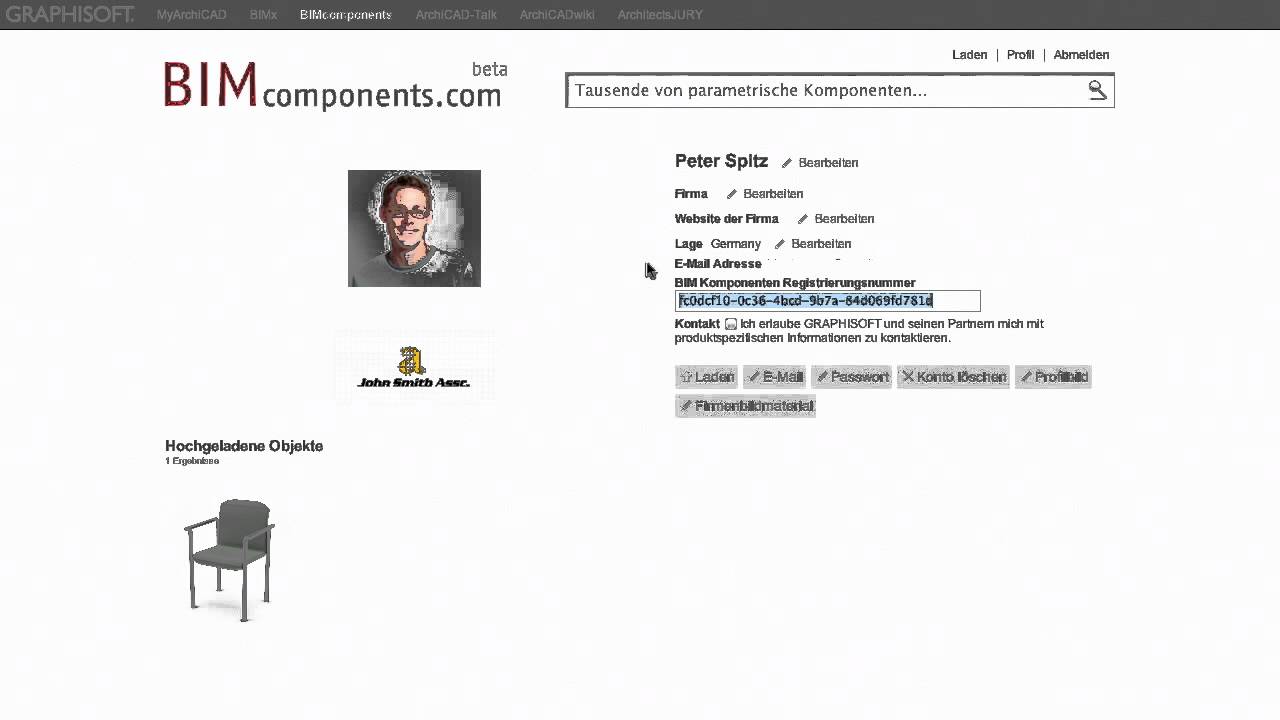 ArchiCAD 16 - BIMcomponents - 9 - BIM Components-Portal: Profilseite - YouTube