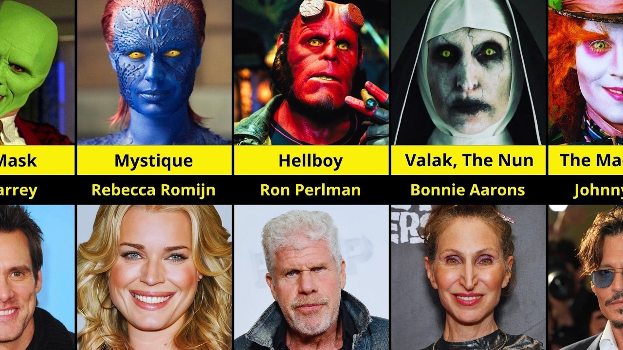 Famous Actors and Their Movie Makeup ~ Before and After - YouTube