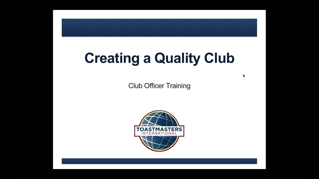 Club Officers Training Enhancing Your Leadership and Club Success - YouTube