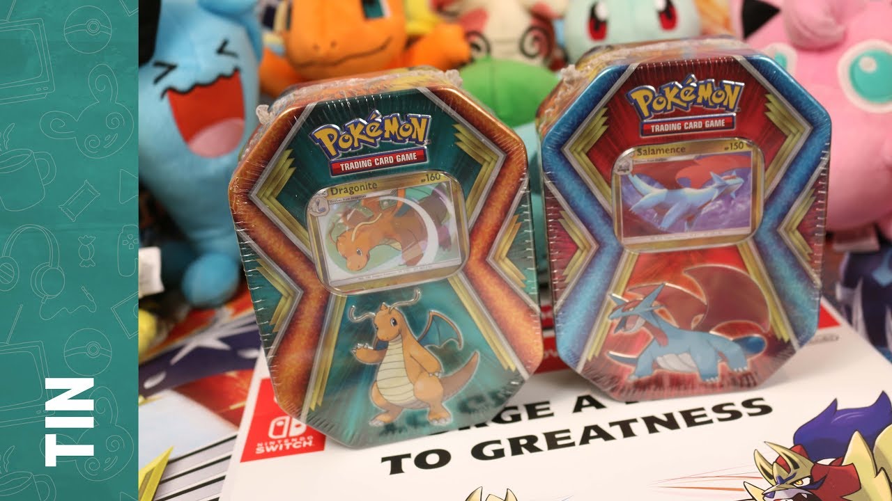 Opening 2 Pokémon DRAGON Tins: Dragonite + Salamence! - YouTube