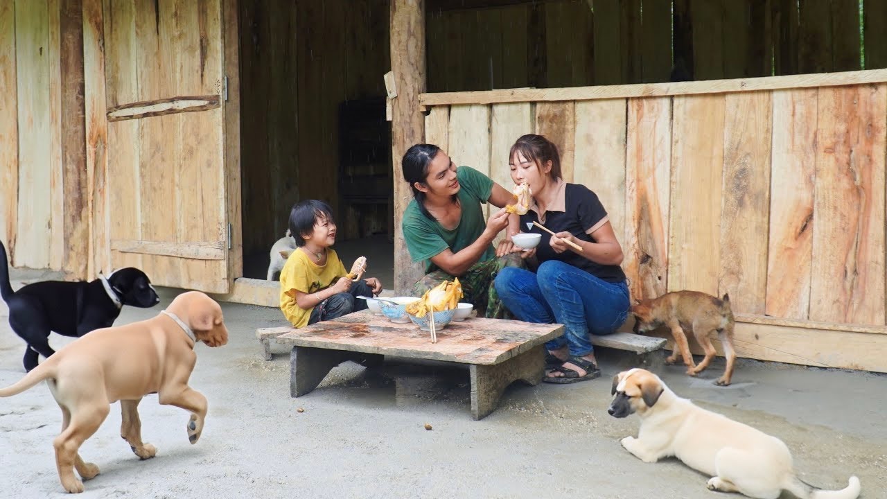 complete the wooden house, build the farm, survival alone, #FULLVIDEO ...