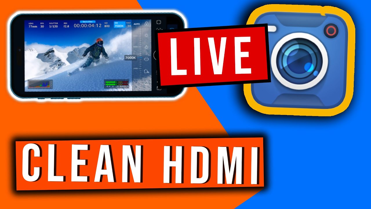 Use iPhone as a HDMI CAMERA With Black Magic Camera App For Live ...