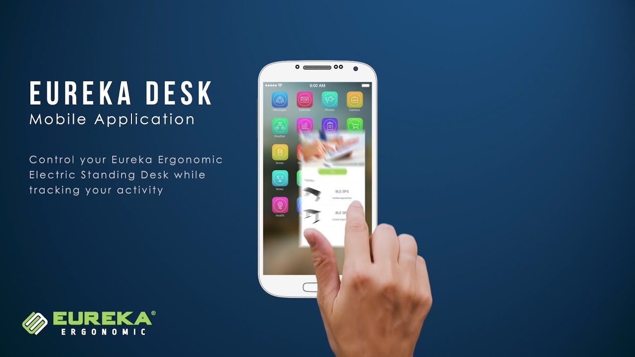 Eureka Desk Mobile App - Eureka Ergonomic Standing Desk Mobile Application - YouTube