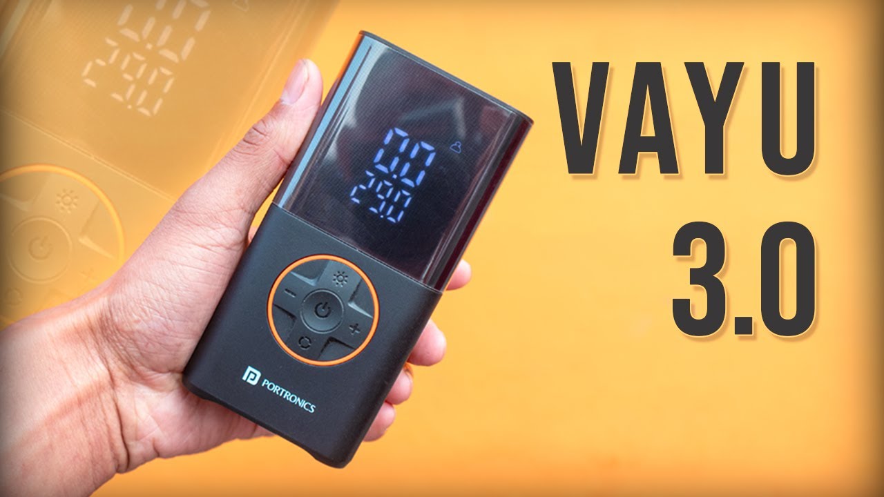 Portronics Vayu 3.0 Tyre Infilator Review - YouTube