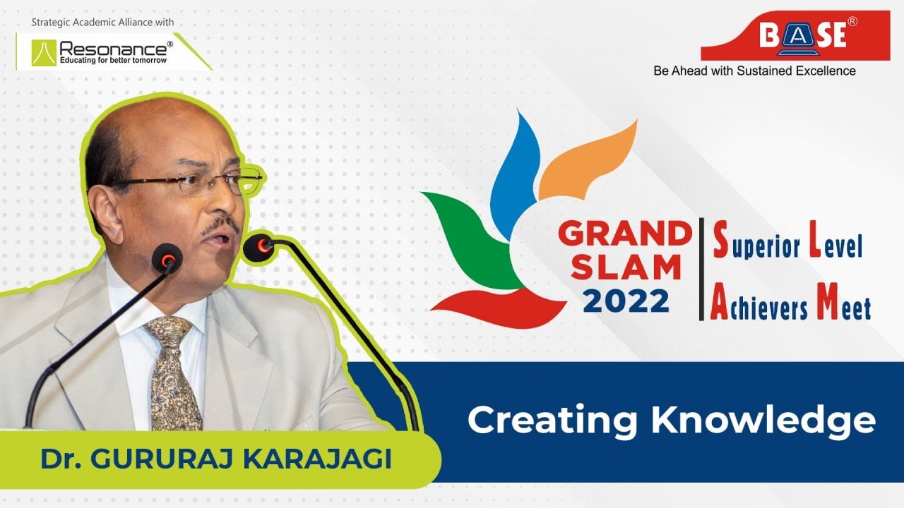 Creating Knowledge | Motivational Speech by Dr. Gururaj Karajagi - YouTube