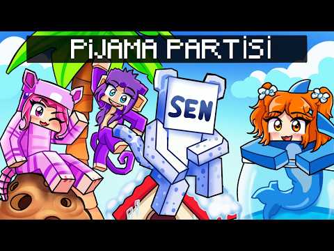 SEN HAYVAN PİJAMA PARTİSİ YAPTIN! - Minecraft