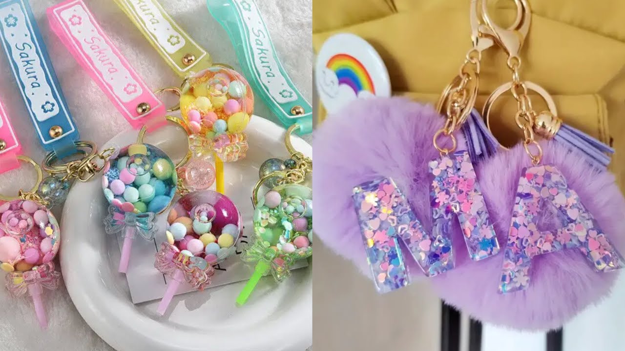 DIY Keychain Ideas / how to make cute keychains at home / easy craft ...