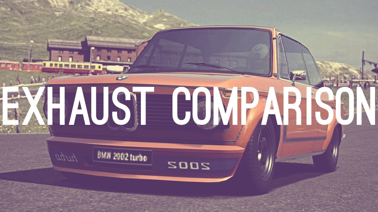 (GT6) BMW 2002 Turbo '73 - Exhaust Comparison - YouTube