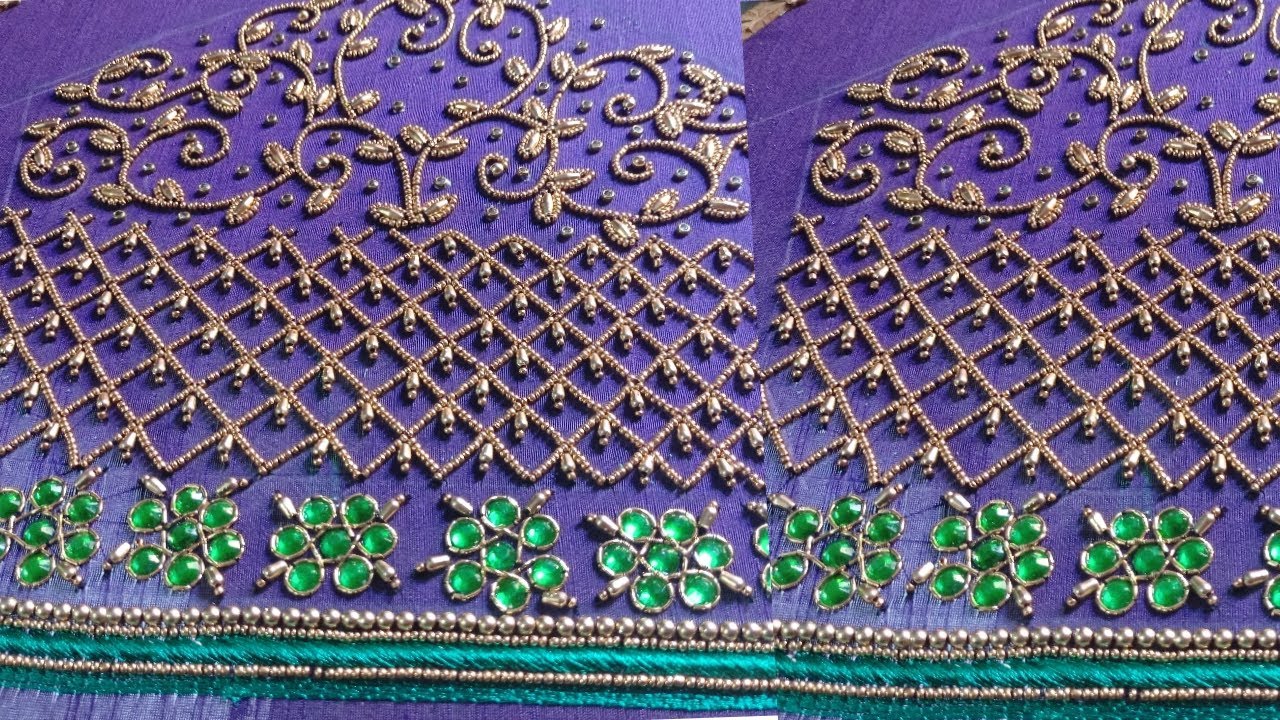 Aari work bridal sleeve design how to aari work bridal sleeve design ...