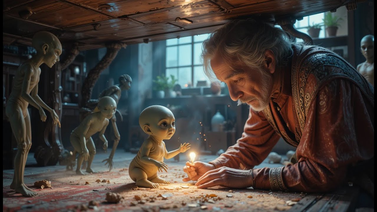 She Never Expected a Tiny Alien Under Her Table — But an Elderly Woman ...