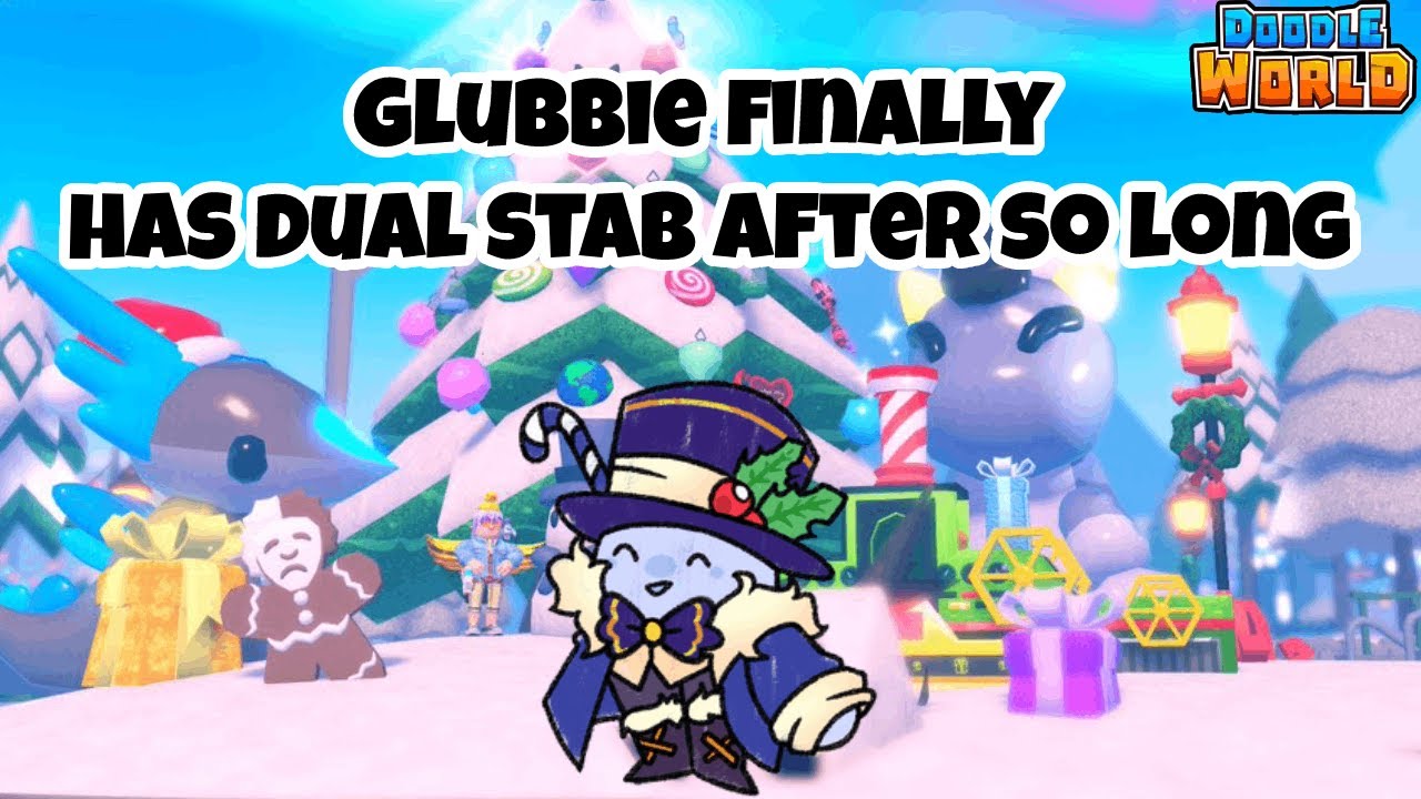Glubbie Has duel stab now :D Doodle World PVP - YouTube