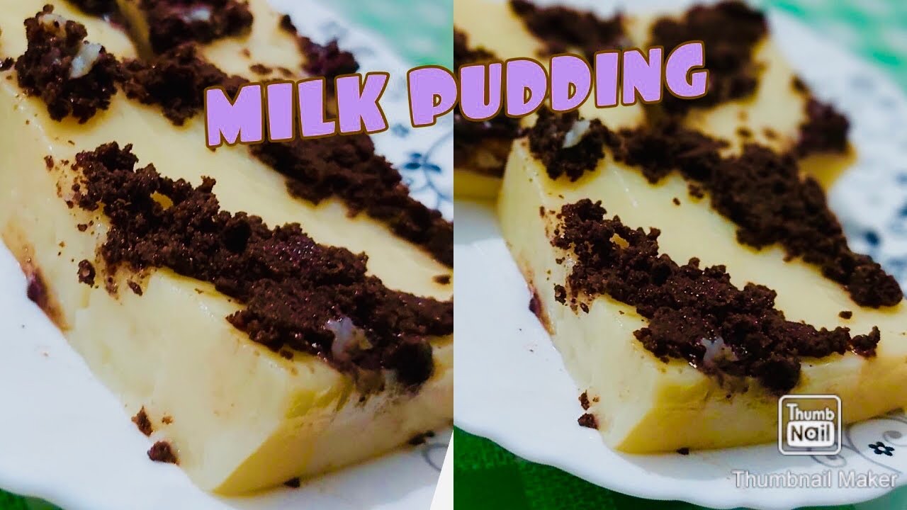 EASY HOME MADE MILK PUDDING - YouTube