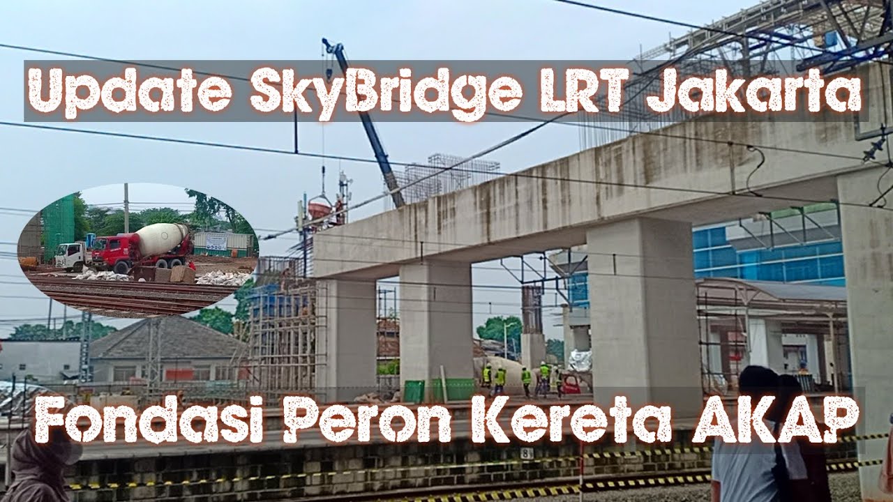 Pembangunan Fondasi Peron Layang Kereta AKAP Stasiun Manggarai Update ...