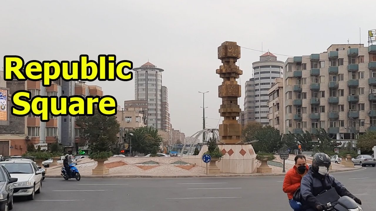 Jomhory Square towards Chamran Highway|میدان جمهوری به سمت بزرگراه ...