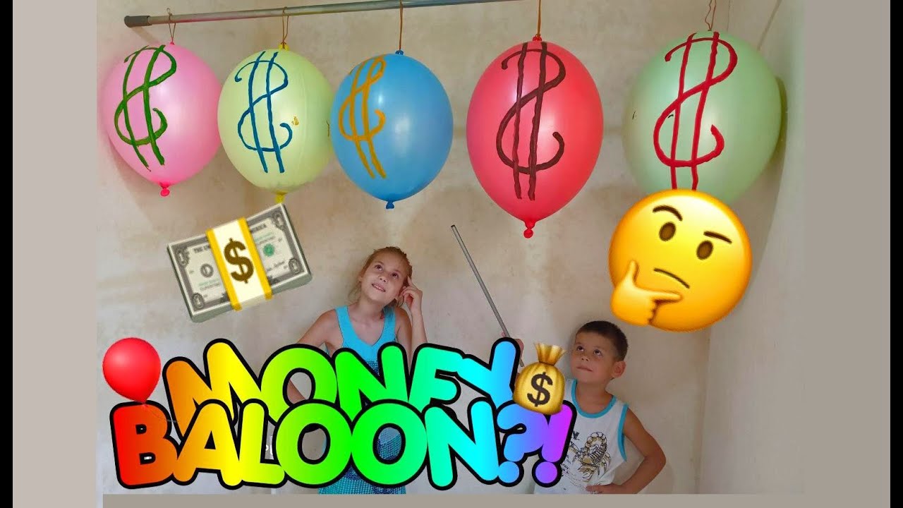 COLORFUL SURPRISE BALLOONS WITH MONEY - YouTube