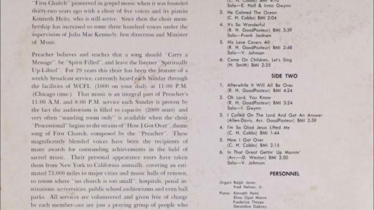 First Church of Deliverance Choir - "It's So Wonderful" - YouTube