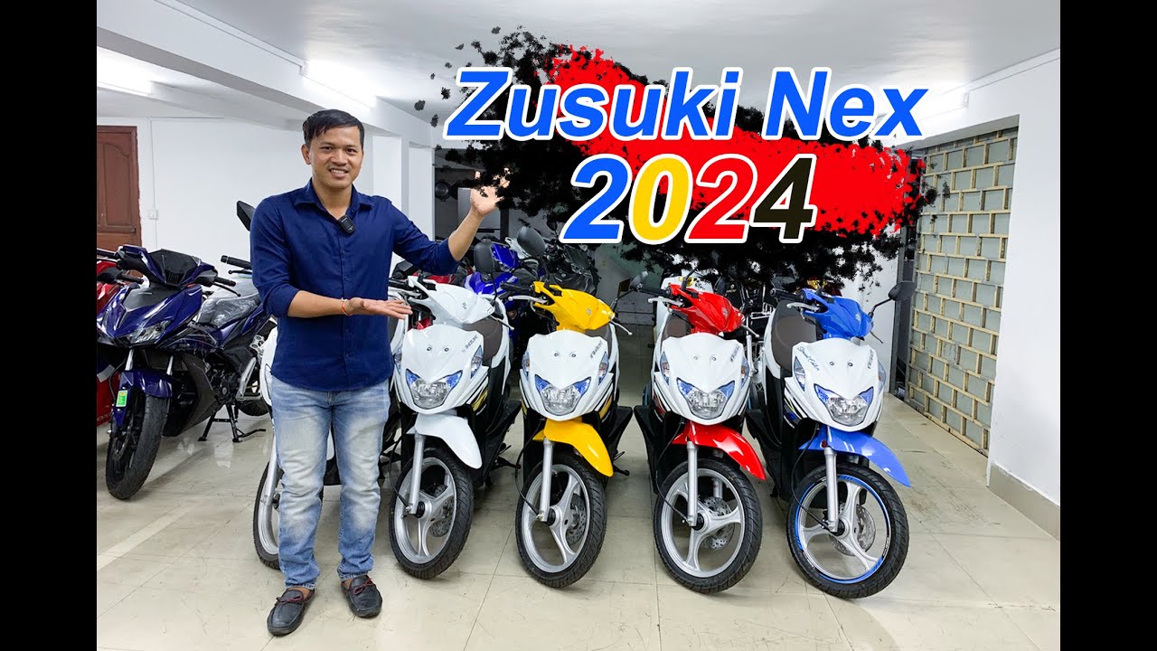 Suzuki Nex 2024 មាន ៤ពណ៌នឹងមានប្រេីសោរ ស្មាតឃី - YouTube