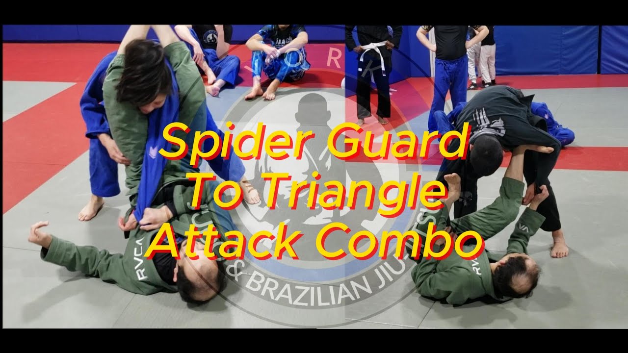 Spider Guard Triangle Attack Combo - YouTube