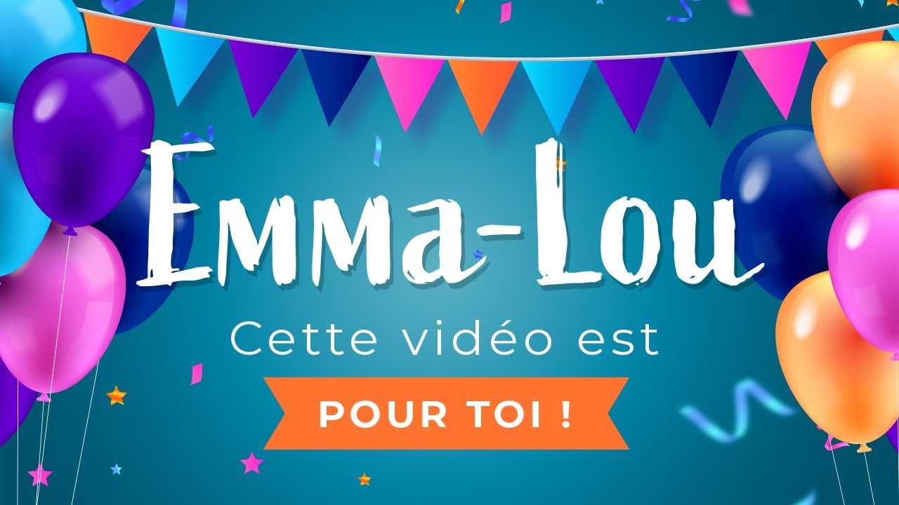 Joyeux anniversaire Emma-Lou ! 🎉🐱 Tous mes vœux d'anniversaire rien que ...