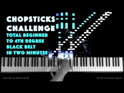 Chopsticks Challenge - 13 Levels of difficulty in 3 minutes | Piano Tutorial