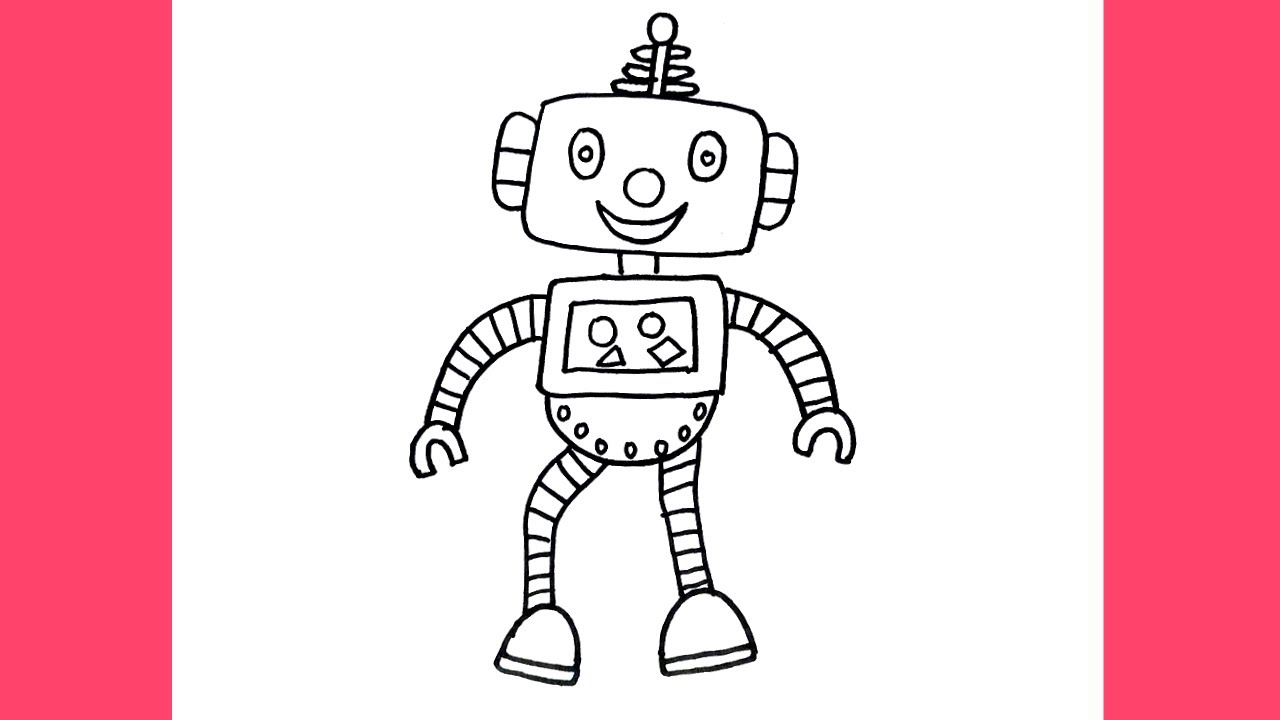 CÓMO DIBUJAR UN ROBOT - YouTube